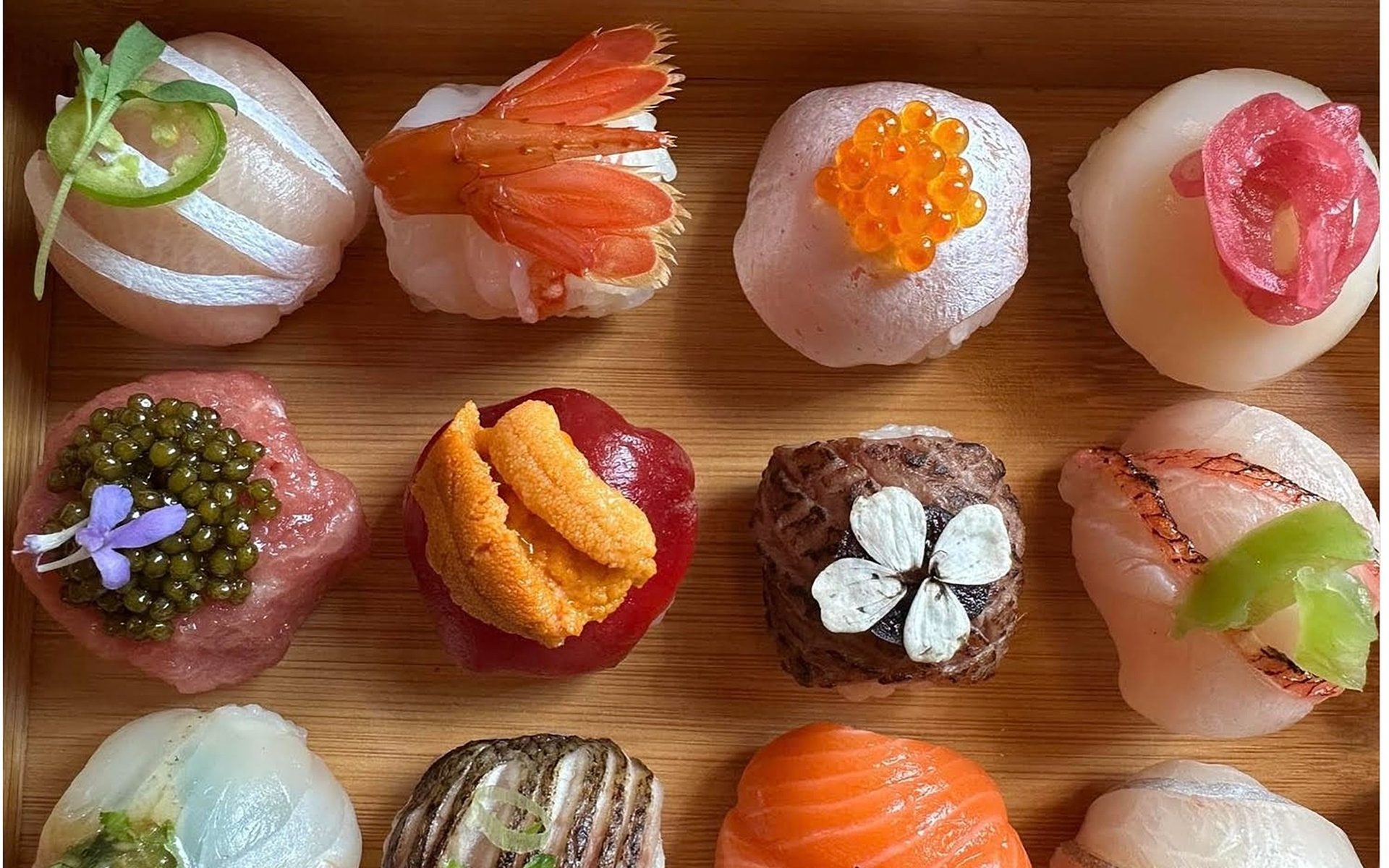 halibut sushi texture